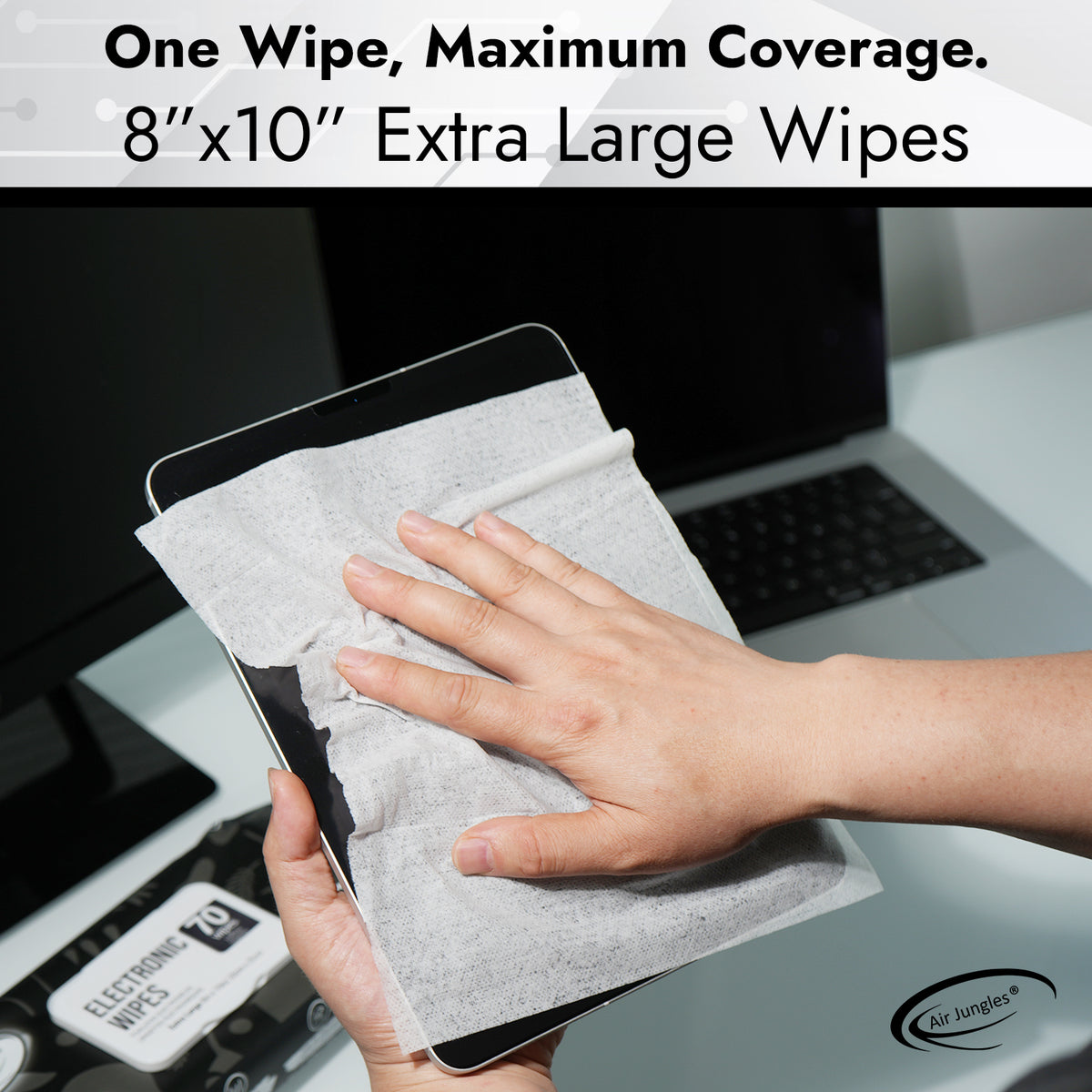 Air Jungles Electronic Wipes 70 Count